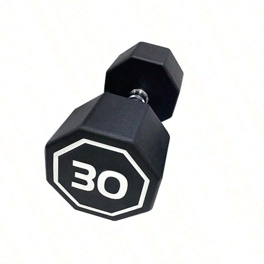 30LBS IR3920 Premium Octagonal Dumbbell, Large Numbers, Hard Chrome ...