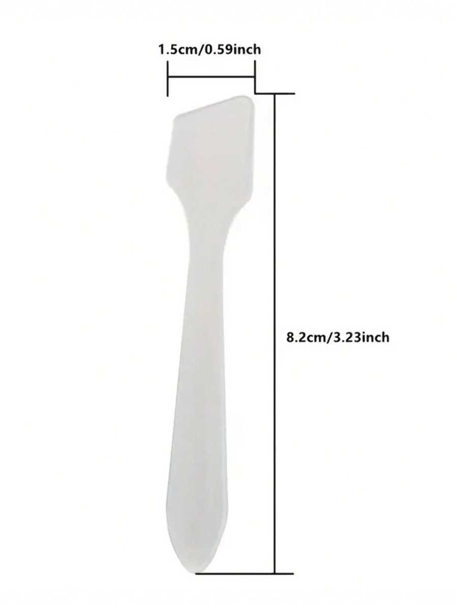 Makeup Scraper, 50 Packs, Disposable Plastic Makeup Scraper, Skin Cream ...