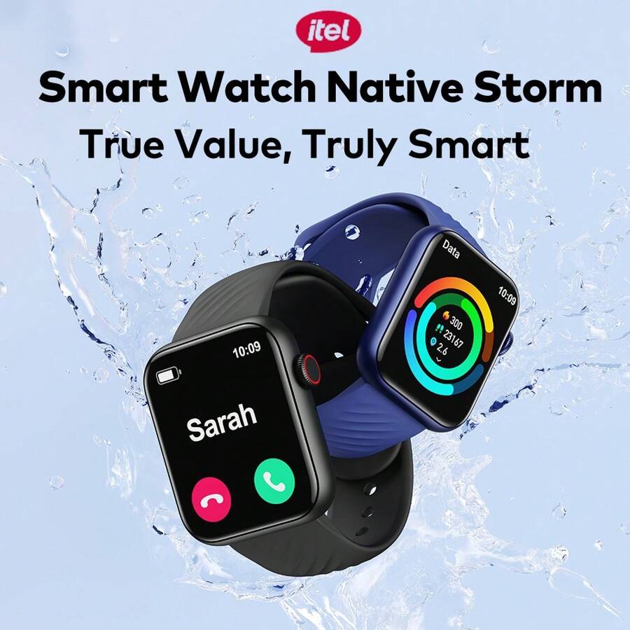 itel Orologio intelligente Smart Watch resistente all'acqua 1,83 ...