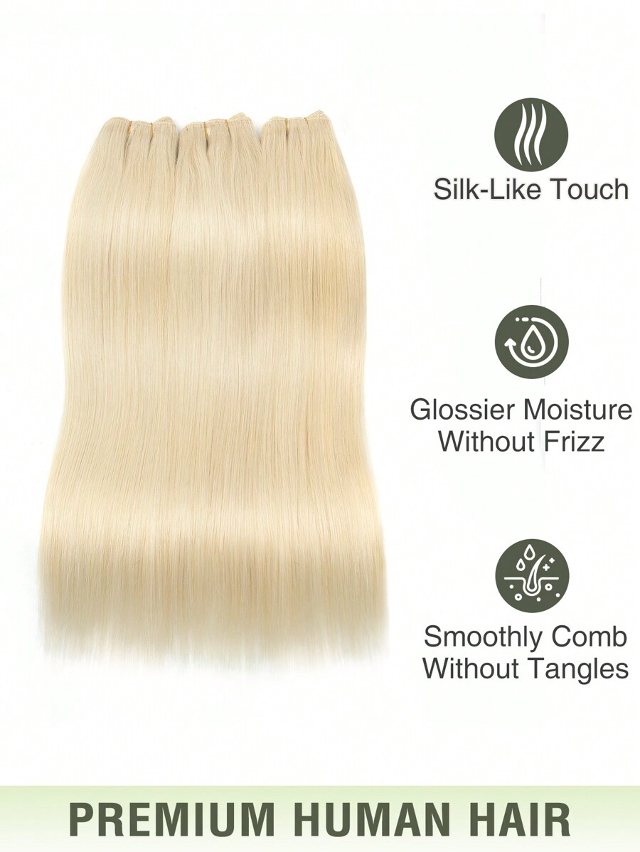 Sew In Hair Extensions Real Human Hair Remy Weft Human Hair Color 60 ...