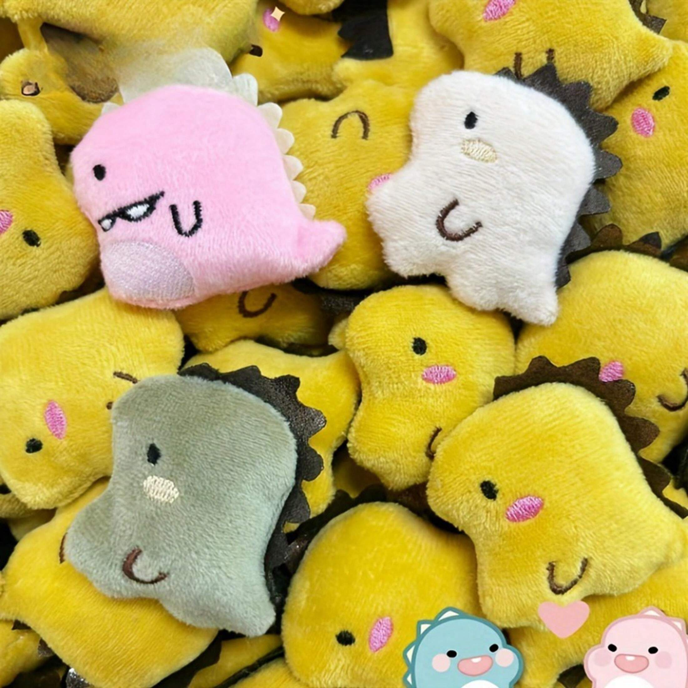 3-Piece Set Of Mini Dinosaur Plushies - Adorable Companions For Dogs ...