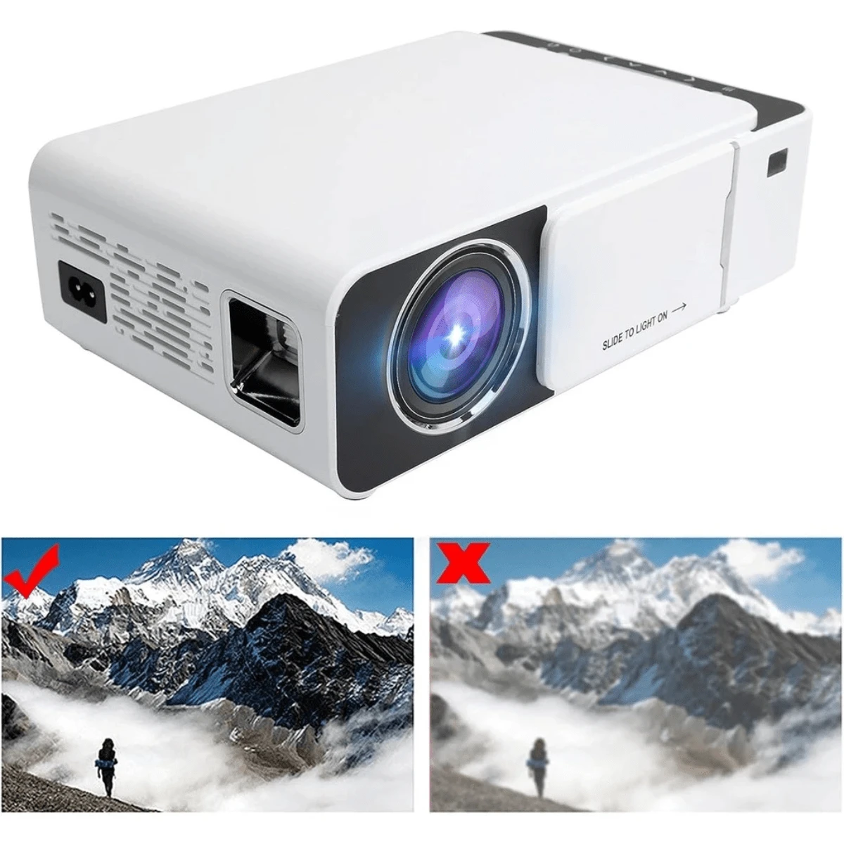 HD Multimedia Data Show Projector Portable Home HD Projector | SHEIN ITALIA