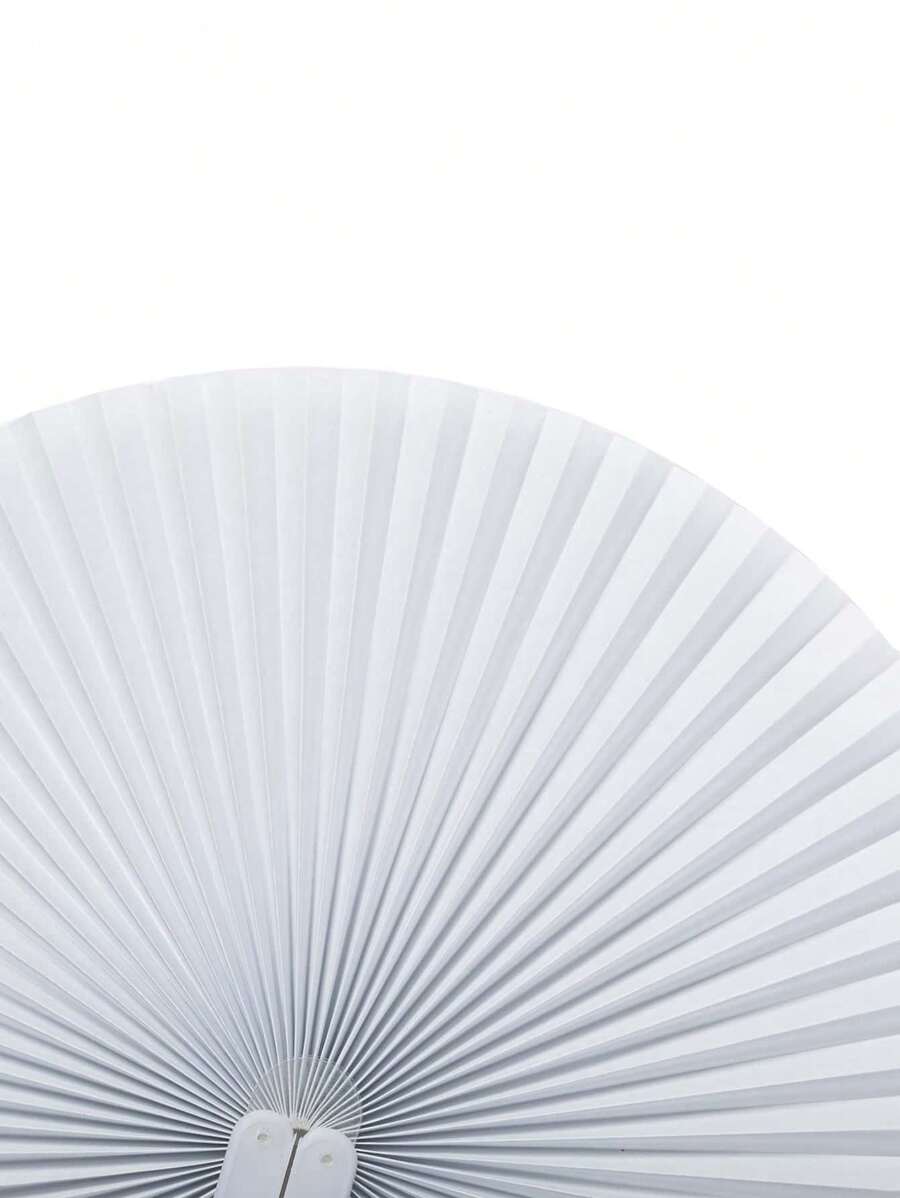 1/12pcs White Heart Shaped Paper Fans, Wedding Season Gift, European ...