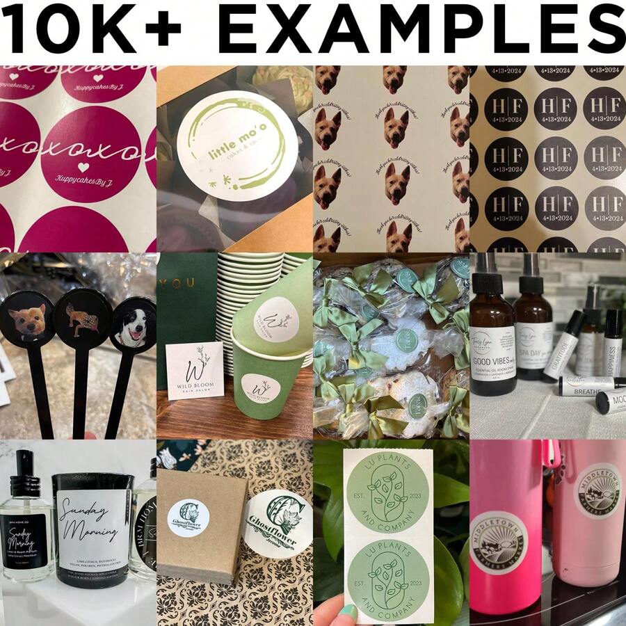 100Pcs Custom Stickers Personalized Business Labels Decals Customized ...