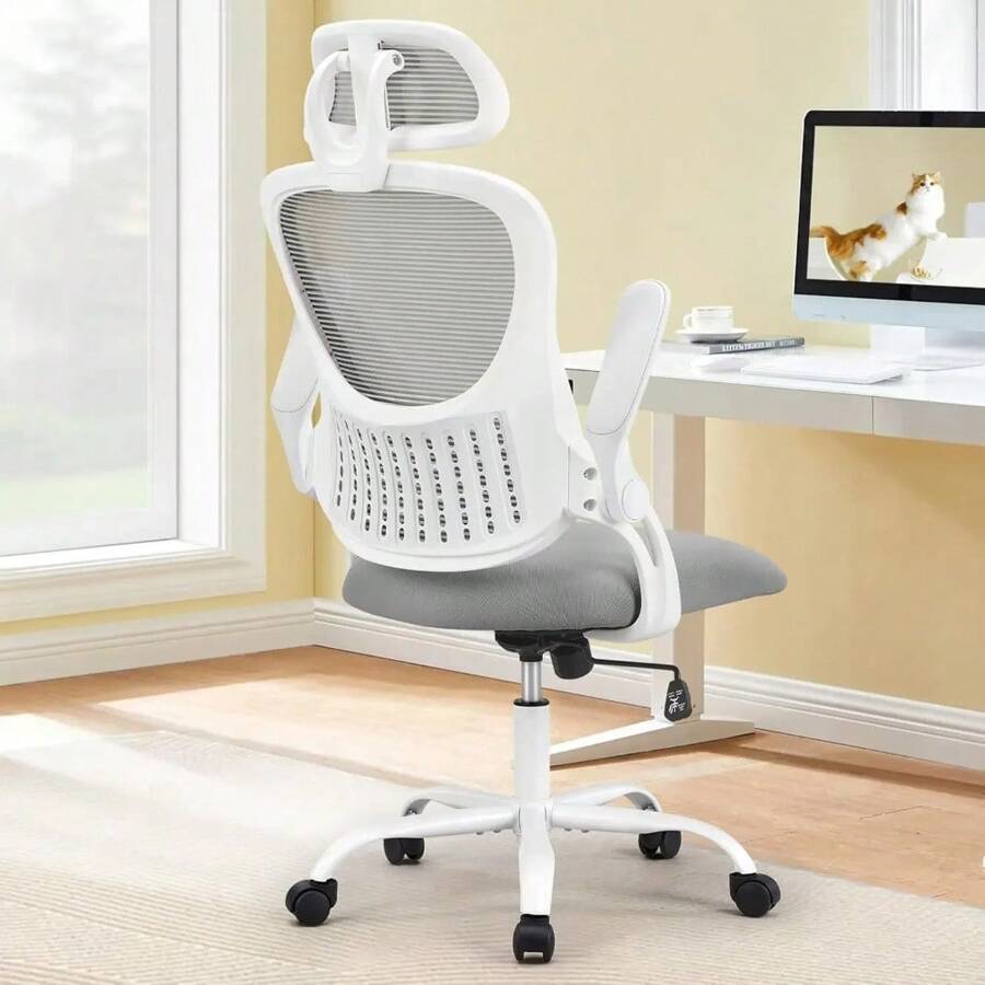 Office Computer Desk Chair, Ergonomic High-Back Mesh Rolling Work ...