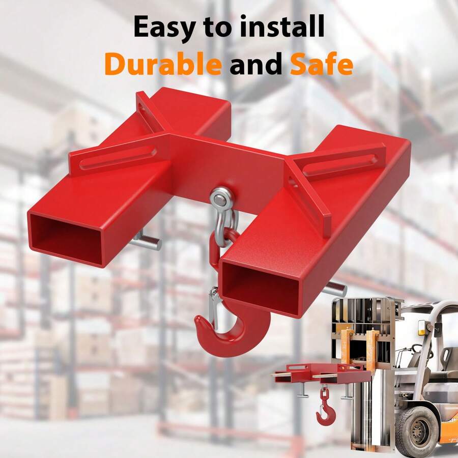 GOCAPTAIN Forklift Lifting Hook Attachment, 6600 Lbs Capacity, With ...