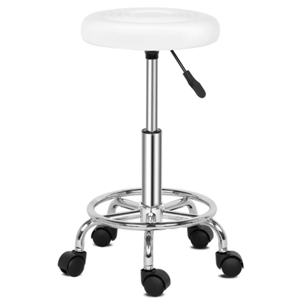 Round Stool With Lines Rotation Bar Stool White | SHEIN USA
