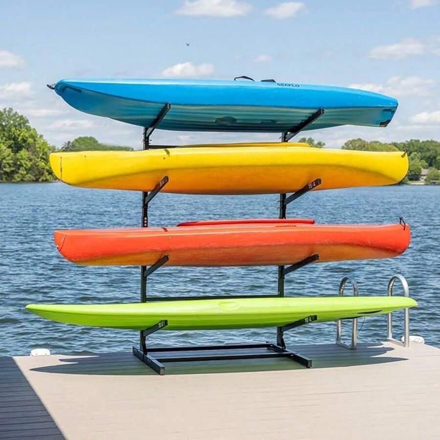 Teal Triangle Freestanding G-Watersport Kayak And Outdoor Storage Rack ...