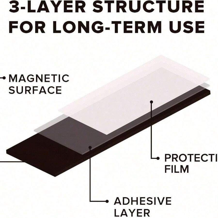 5''x7'' Magnetic Sheets, Flexible Magnets With Superior Adhesive ...
