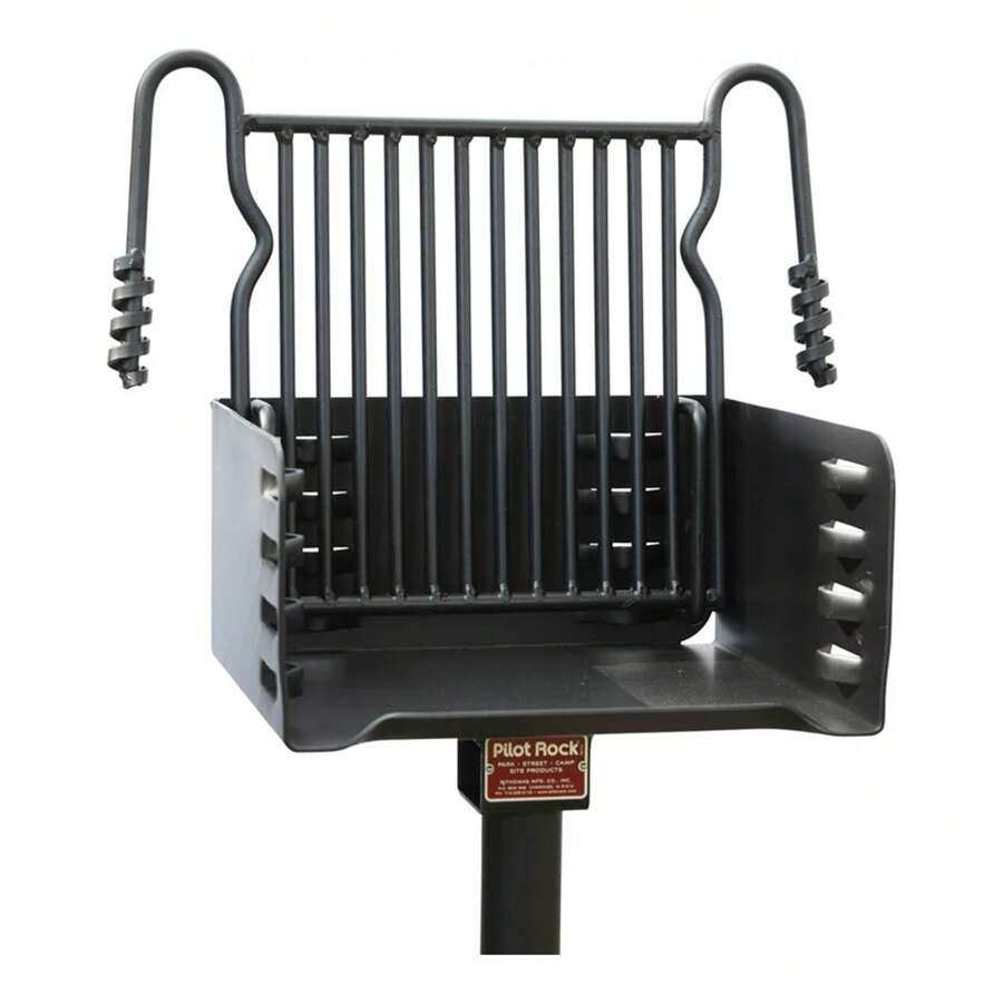 Pilot Rock Pilot Rock H-16 B6X2 Park Style Steel Outdoor BBQ Charcoal ...
