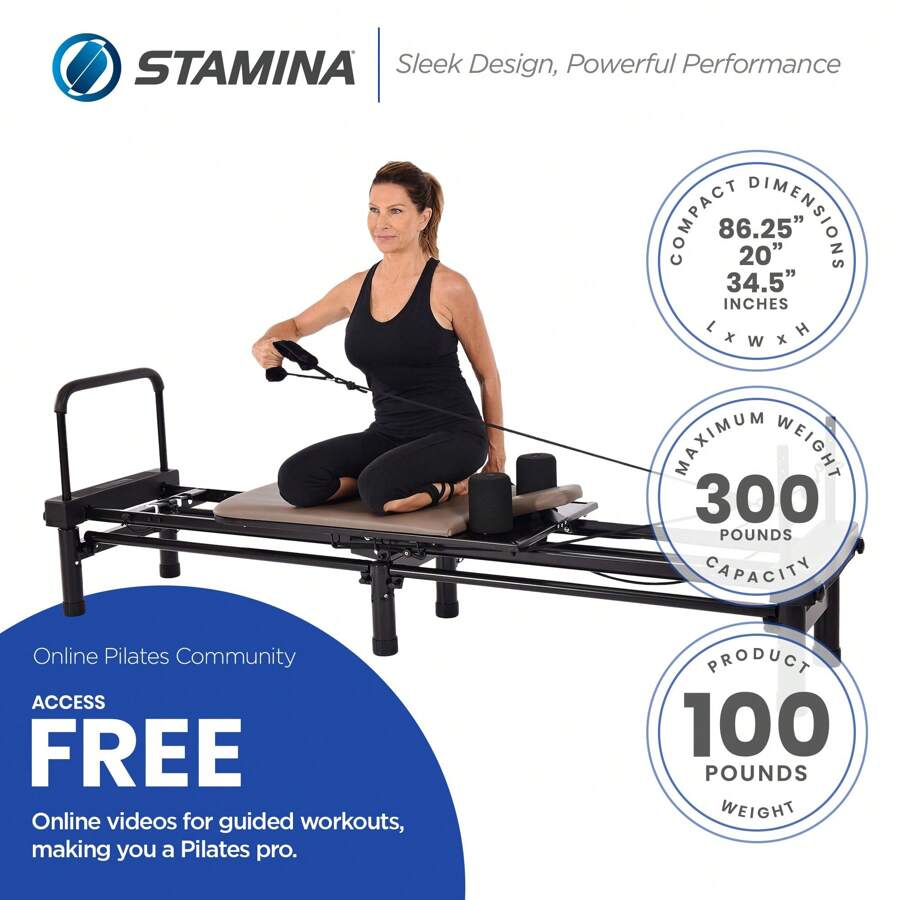 Stamina Products Stamina Products AeroPilates Reformer 651 Whole Body ...