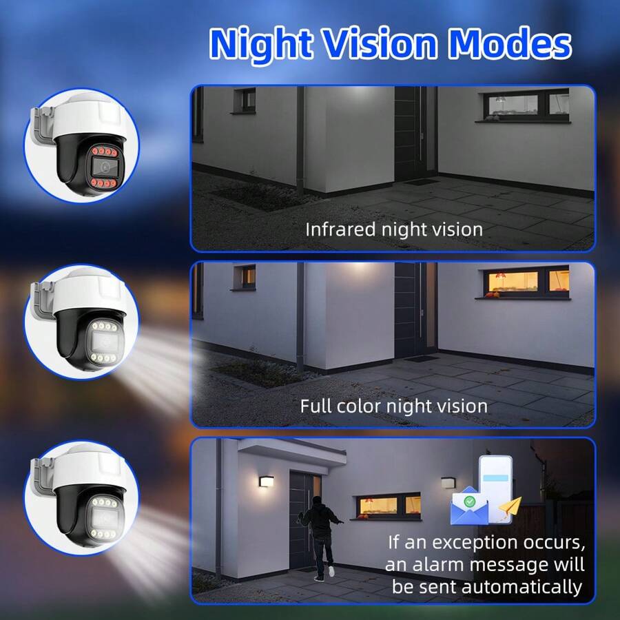 CCTV 1080P AHD PTZ Camera Full Color Night Vision UTC Coaxial BNC Audio ...