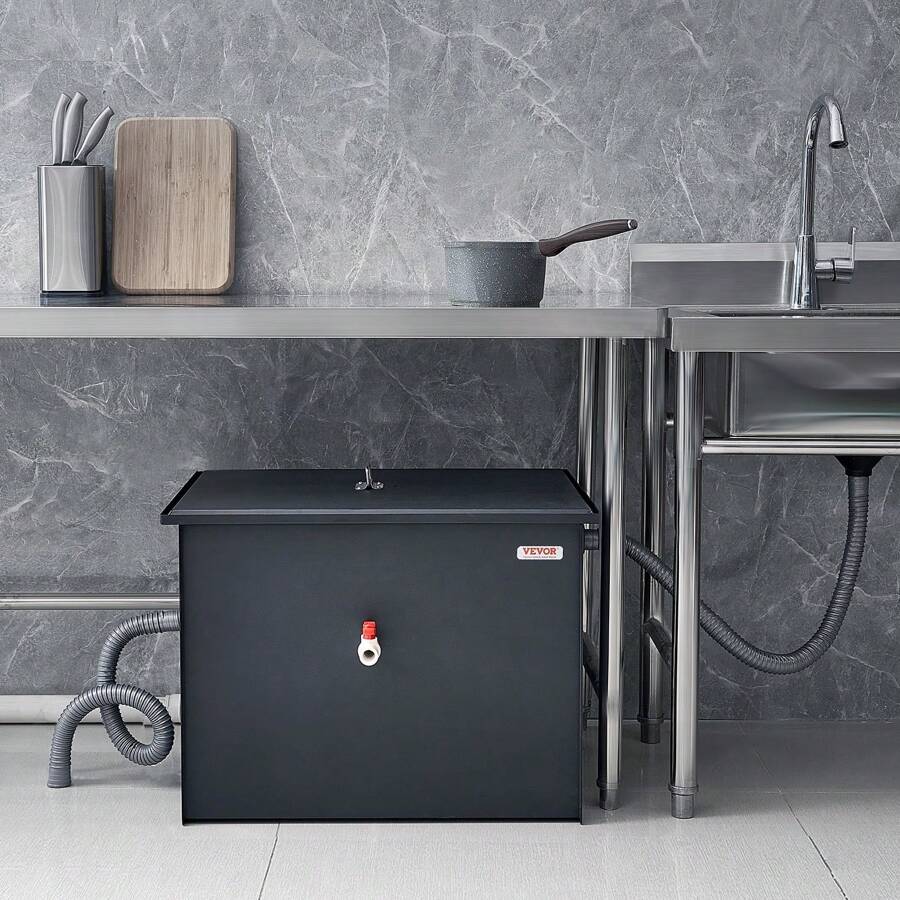 30LBS Commercial Grade Grease Interceptor Trap High Efficiency Carbon ...