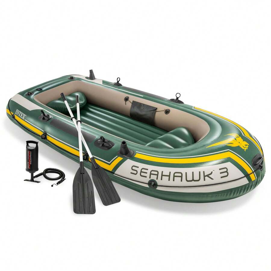 Intex Juego de bote inflable tipo balsa para 3 personas Intex Seahawk ...