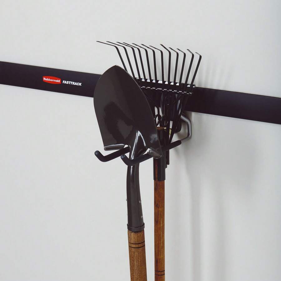 Rubbermaid Fast Track Wall Mounted Garage Storage Utility Multi Hook (2 ...