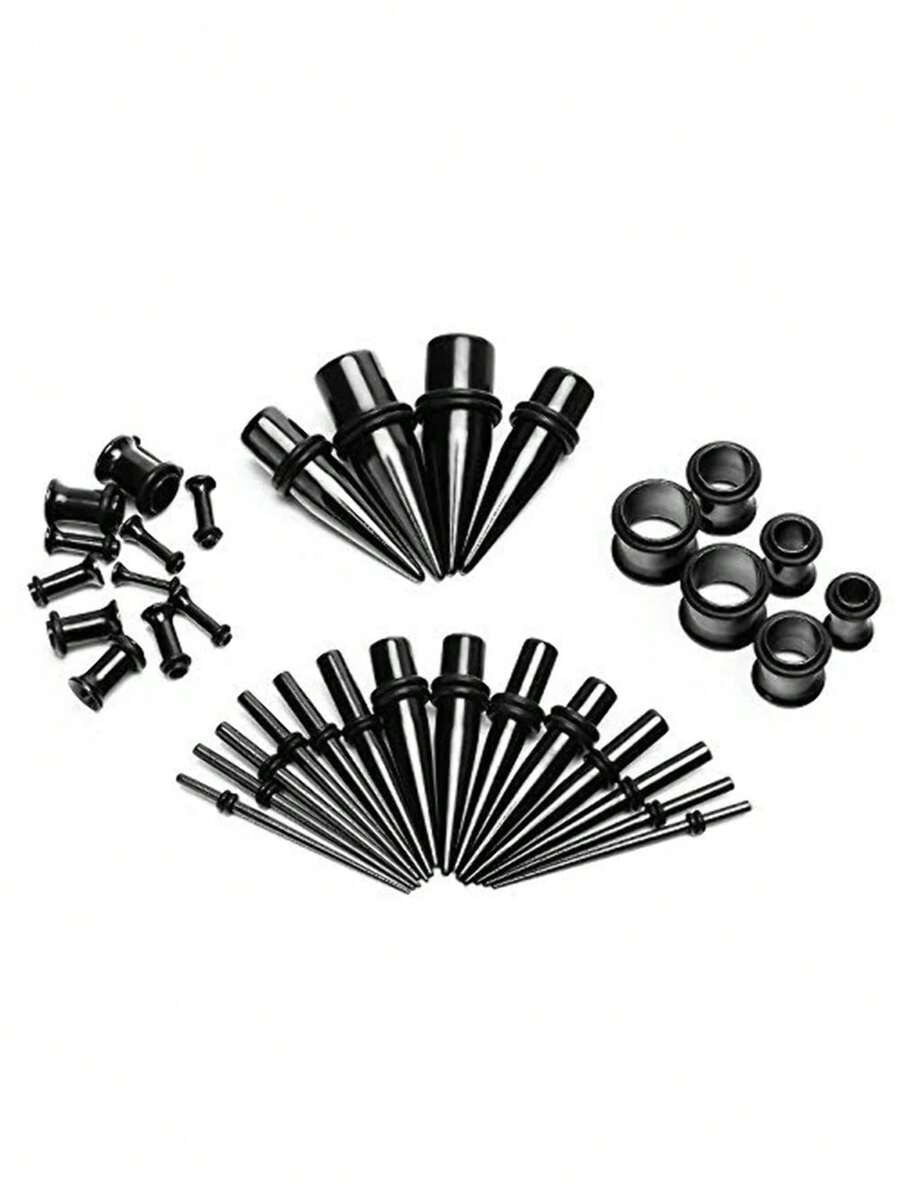 12-36 Piece Ear Stretching Kit - 14G-00G Beginner Size - Surgical Steel ...