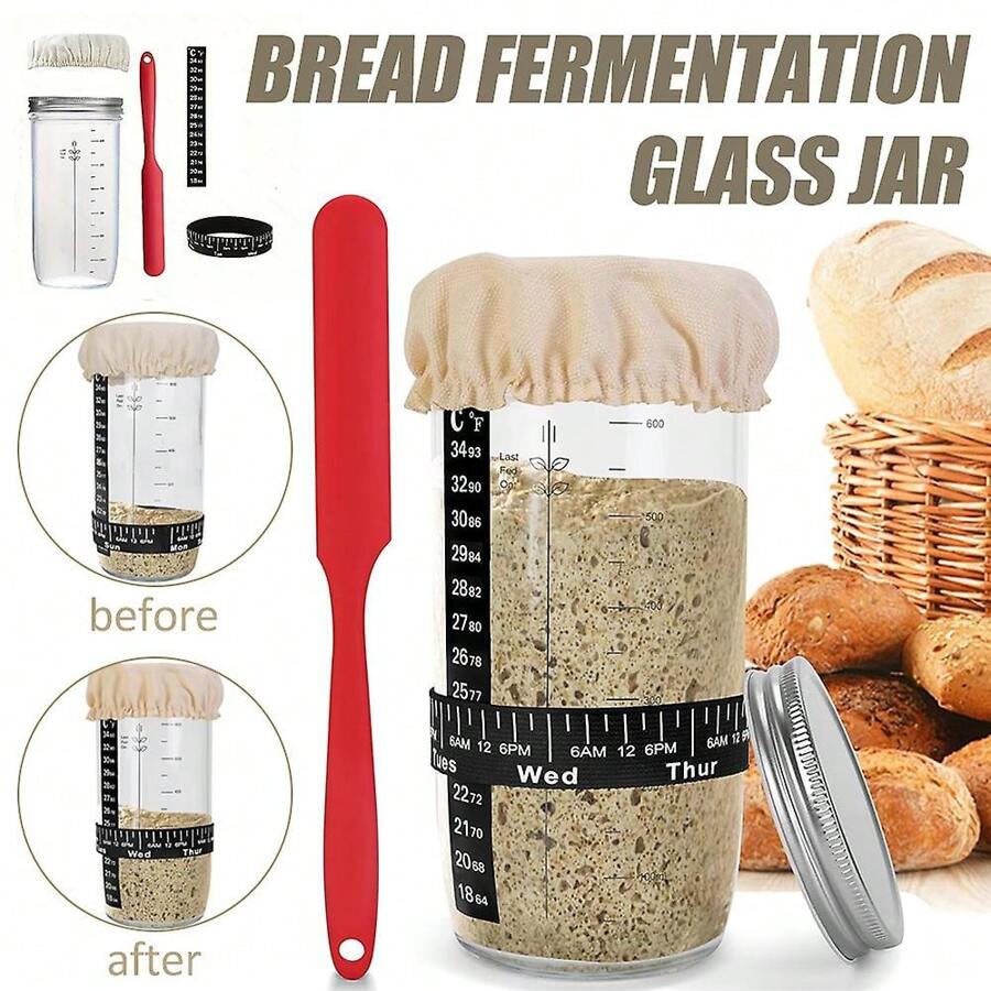 Yeast Fermentation Jar Kit With Date Marking Nutrition Strip ...