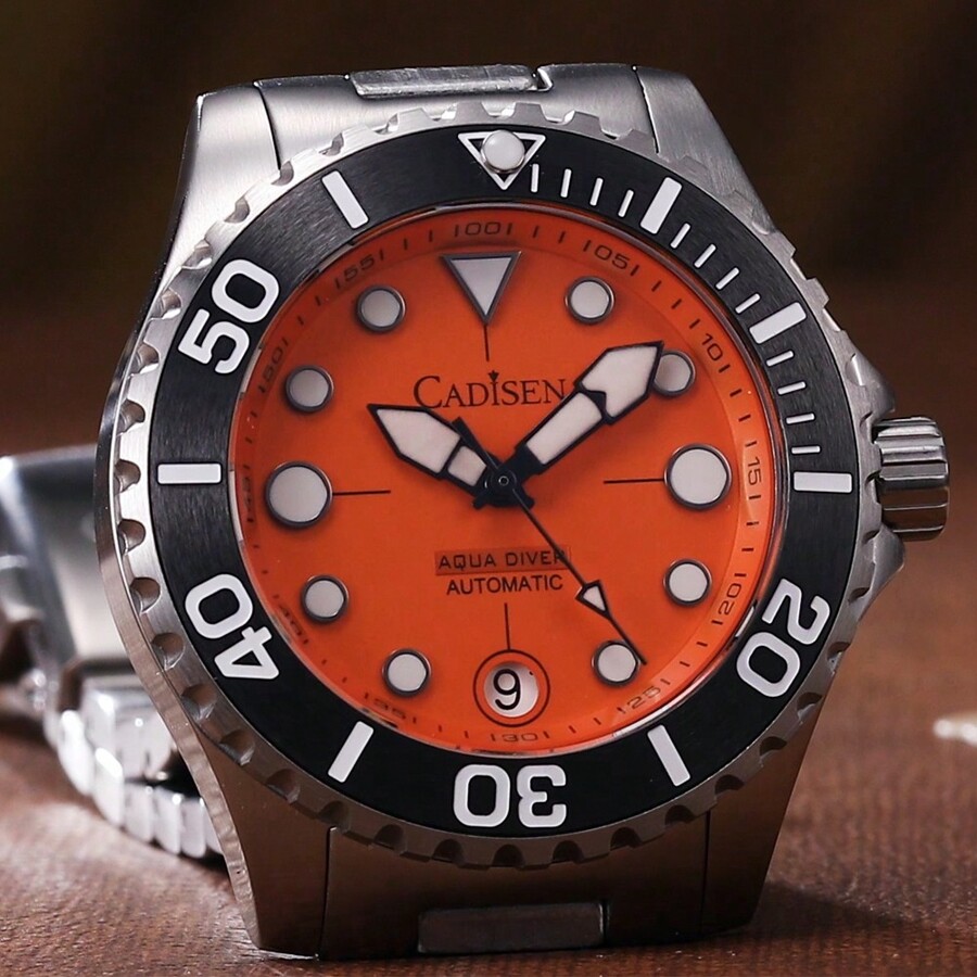 CADISEN Men's Watch Sapphire Japan NH35A Movement Automatic Mechanical 2024 New Wristwatch ...