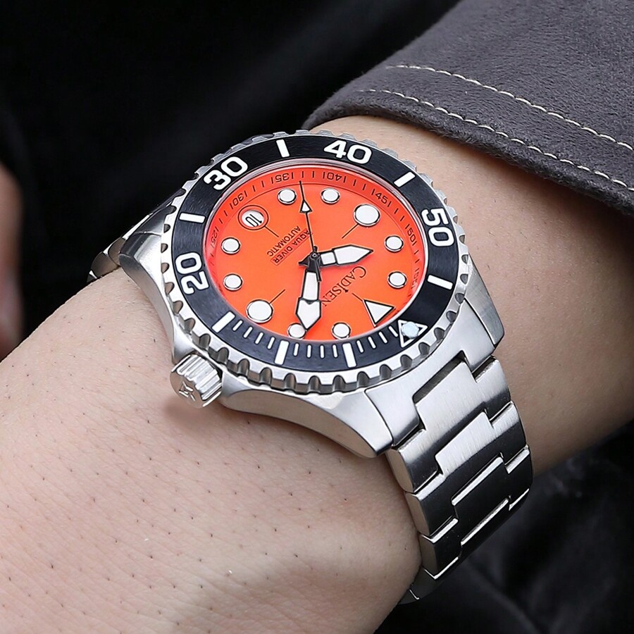 CADISEN Men's Watch Sapphire Japan NH35A Movement Automatic Mechanical 2024 New Wristwatch ...