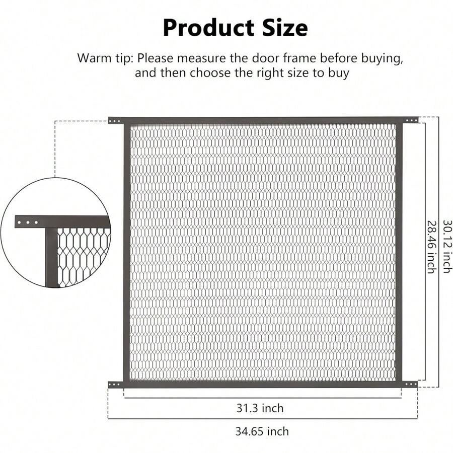 Screen Door Protector For Dogs Pets Cats Scratch Protector Replacement ...