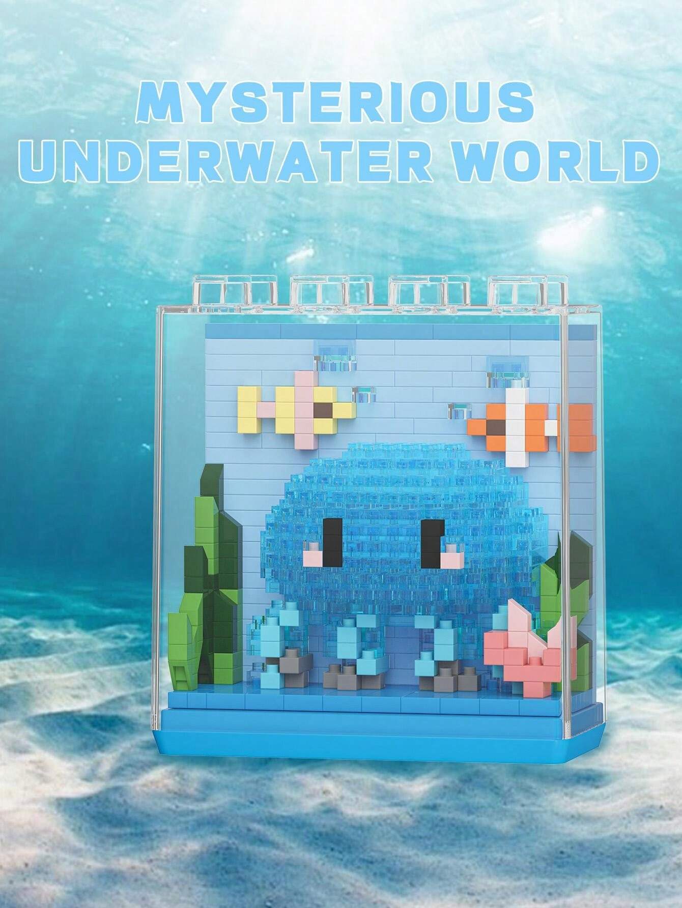 Kids Ocean Animal Series Small Particle Assembly Desktop Ornament ...