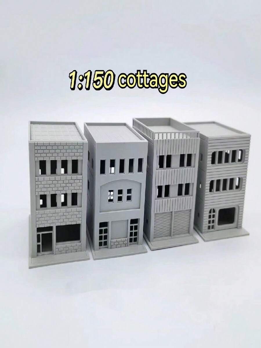 1/150 Scale Model Diorama Building Toy Train Scene Plastic Assembly ...