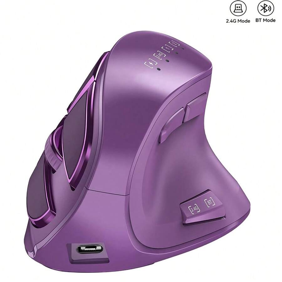 JOMAA Ergonomic 2.4G Dual Mode Wireless Vertical Mouse 2400 DPI ...