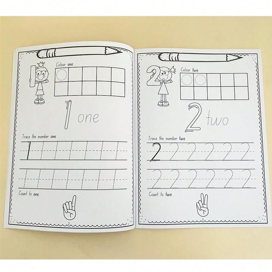 Lachilly 32 Pages Tracing Numbers Workbook For Kids: 123 Early Learning ...