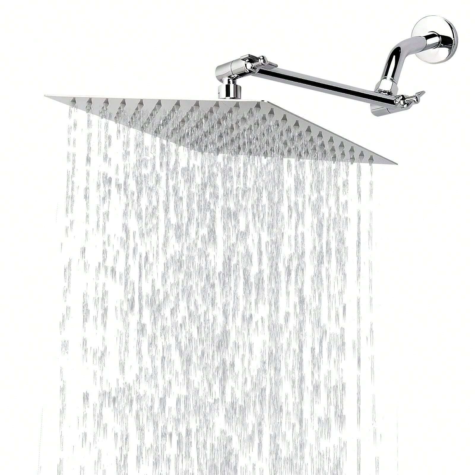 10 Inch High Pressure Shower Head 5 Setting Handheld Shower Head Combo