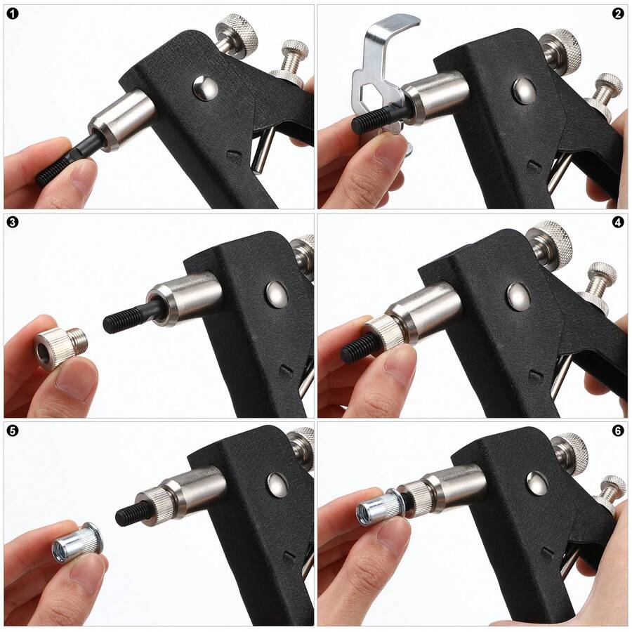 1 Set Rivet Tool Kit Hand Riveter Set Manual Hand Riveter Kit Rivet ...