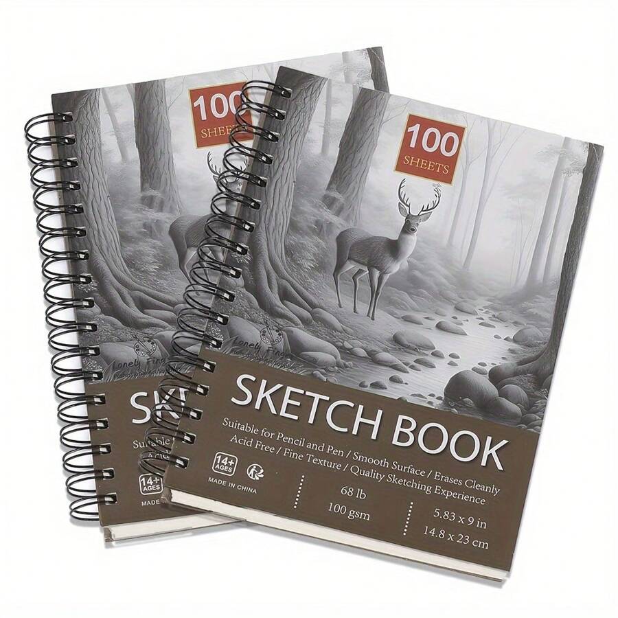 100 Sketch Coil Books Spiral Bound For Artists And Students Sketchbooks ...