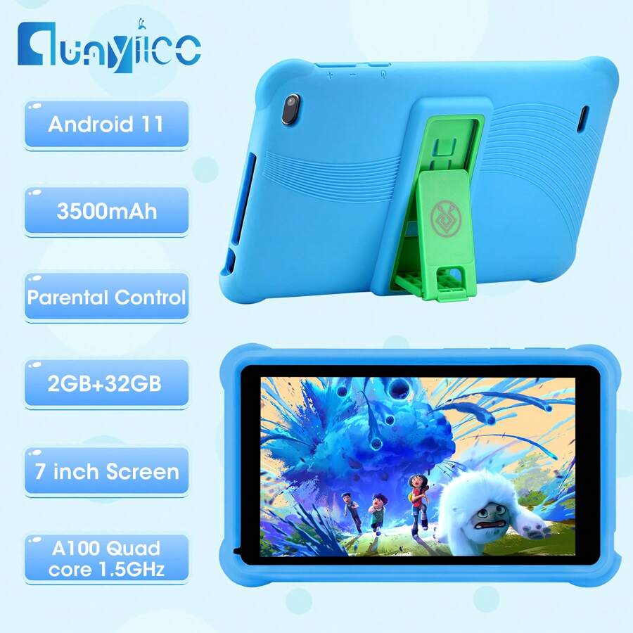 Kids Tablet 7 Inch Android 10 Tablets 2GB RAM+32GB ROM 1024x600 HD ...