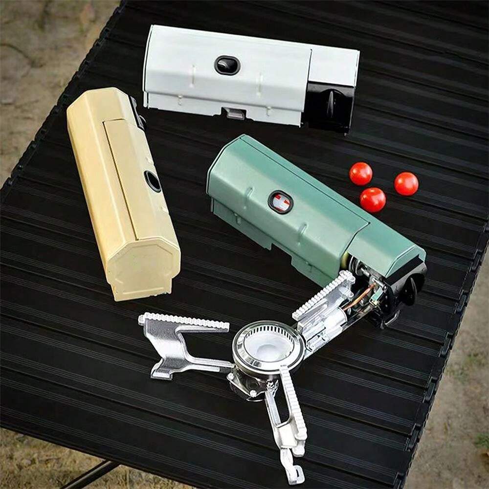 Mini Folding Box Stove Outdoor Camping Picnic Gas Stove Portable Fire ...