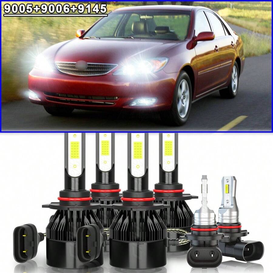 CHUSYYRAY For Toyota Camry 2002 2003 2004 2005 2006 Combo LED Headlight ...