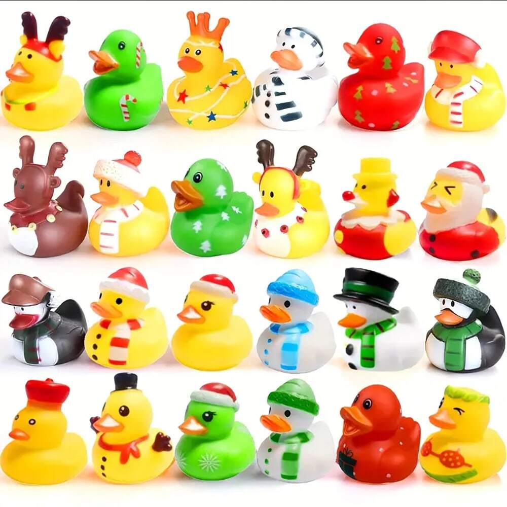 2024 Advent Calendar Mystery Box - 24 Random Color Rubber Ducks For ...