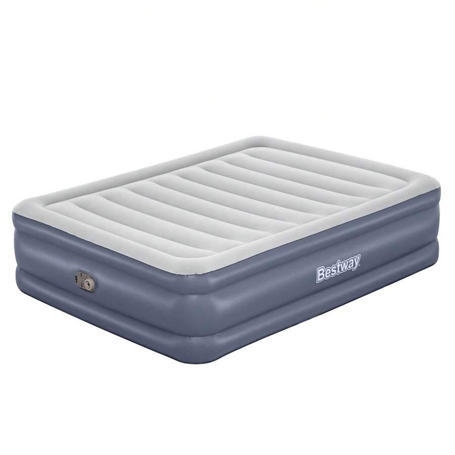 Bestway Tritech Air Mattress W/Built-In AC Pump & Antimicrobial Coating, Queen | SHEIN USA