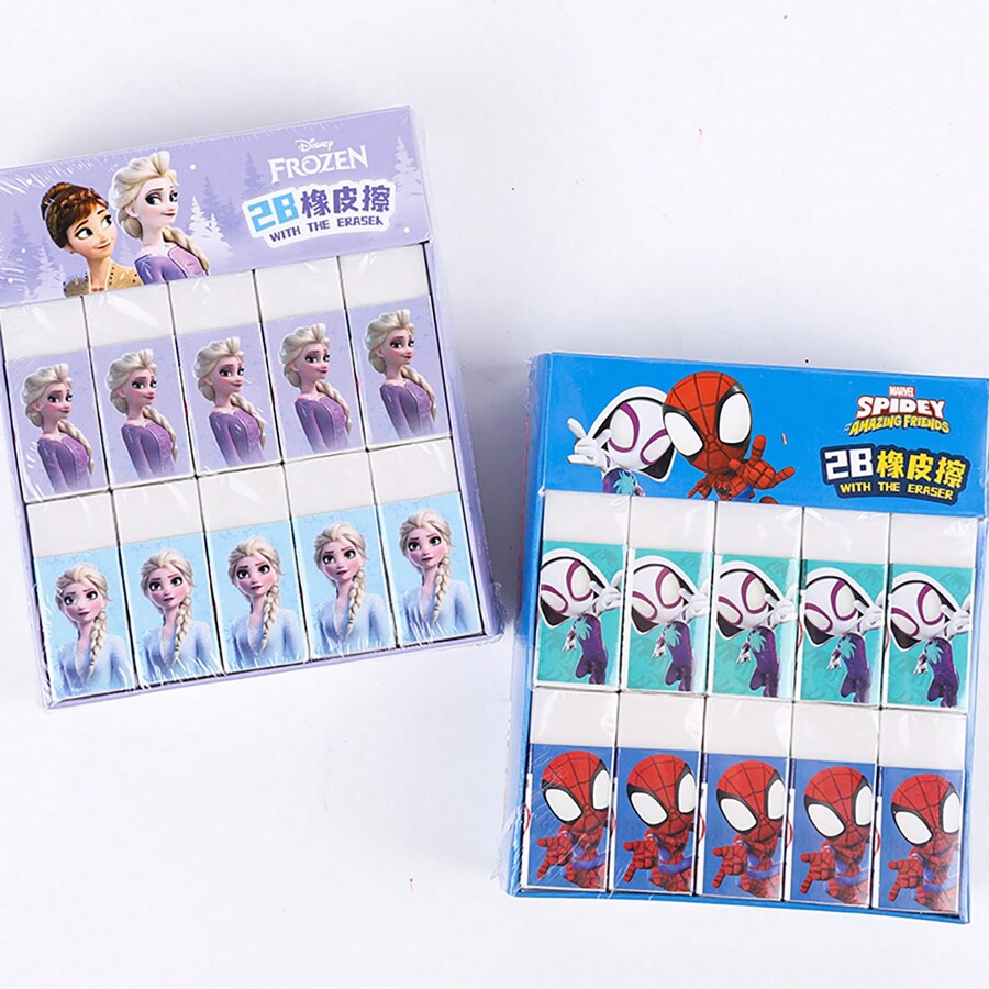 DISNEY3 Assorted Style Clean Eraser Set For Elementary Students, No ...