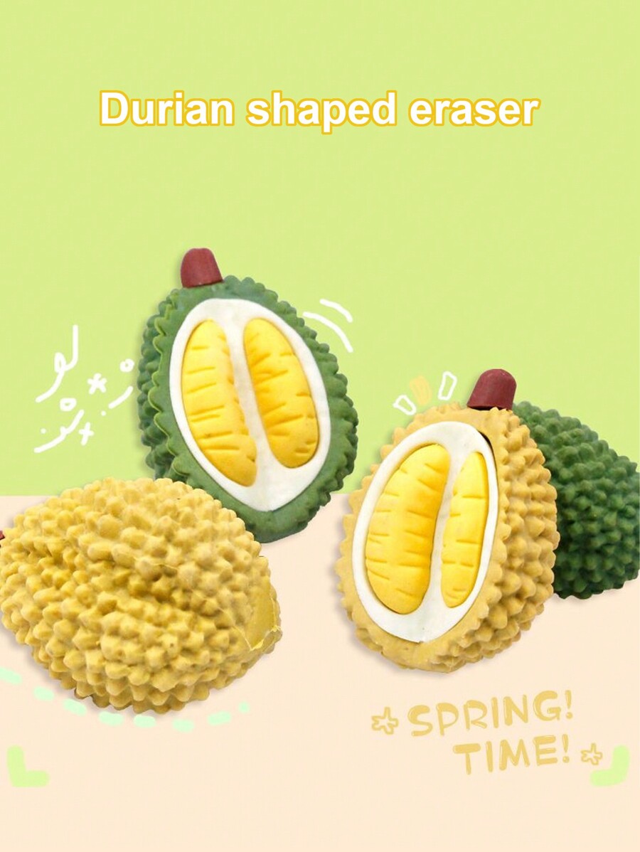 Creative 3D Durian Shape Eraser, נייר מכתבים מצויר לסטודנטים כותבים ...