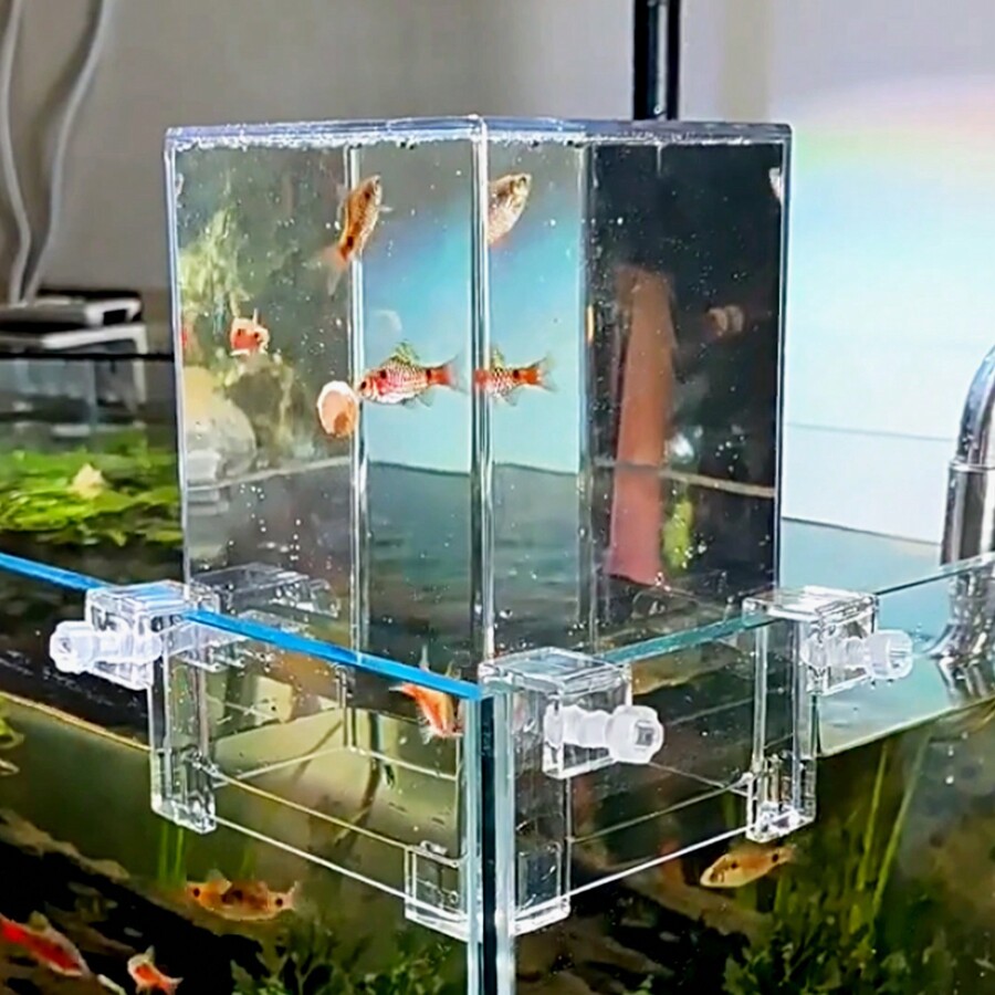 Acrylic Fish Tower Aquarium Aerial Extender Fish Tank For Ecologically ...