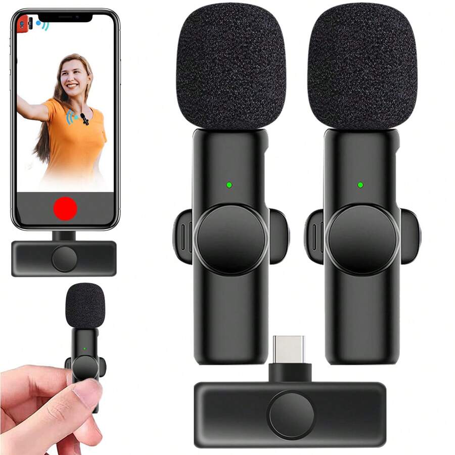 Microphone cravate sans fil professionnel pour TypeC, microphone ...