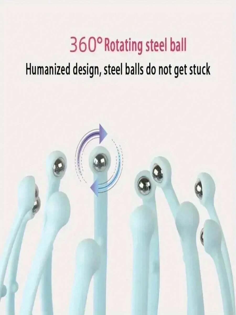 12 Claw Plastic Head Massager, Octopus Head Scalp Massage Brush, Alloy ...