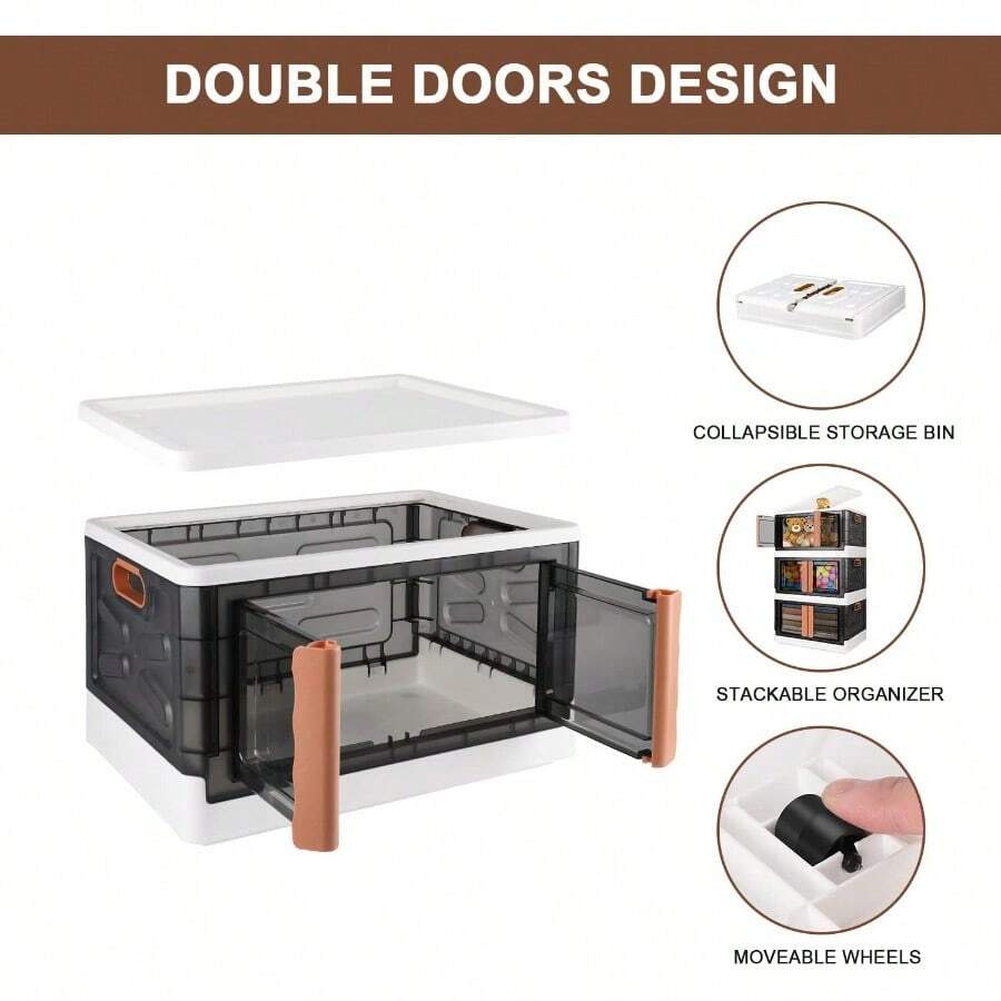 2 Pack 50 * 2 Liters Multipurpose Universal Storage Boxes Stackable ...