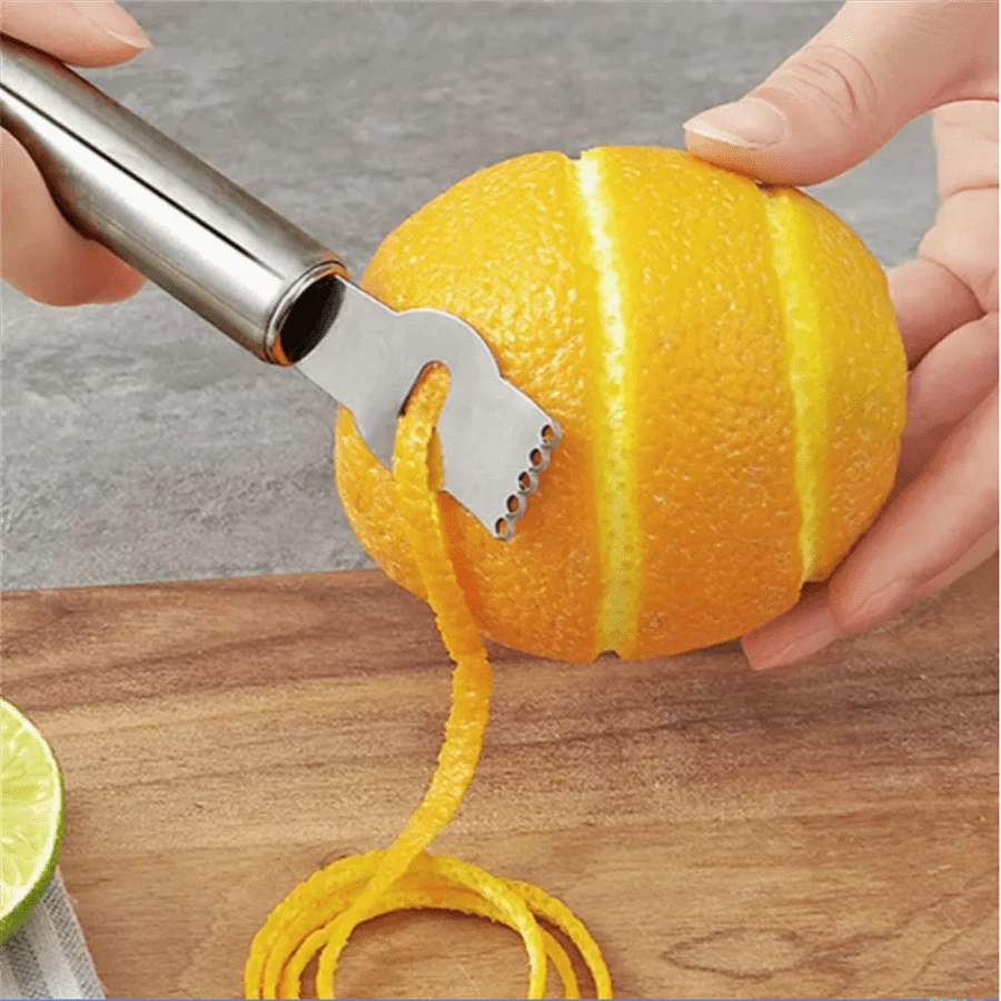 Stainless Steel Lemon & Orange Zester, Peeler, And Shredder - Multi ...