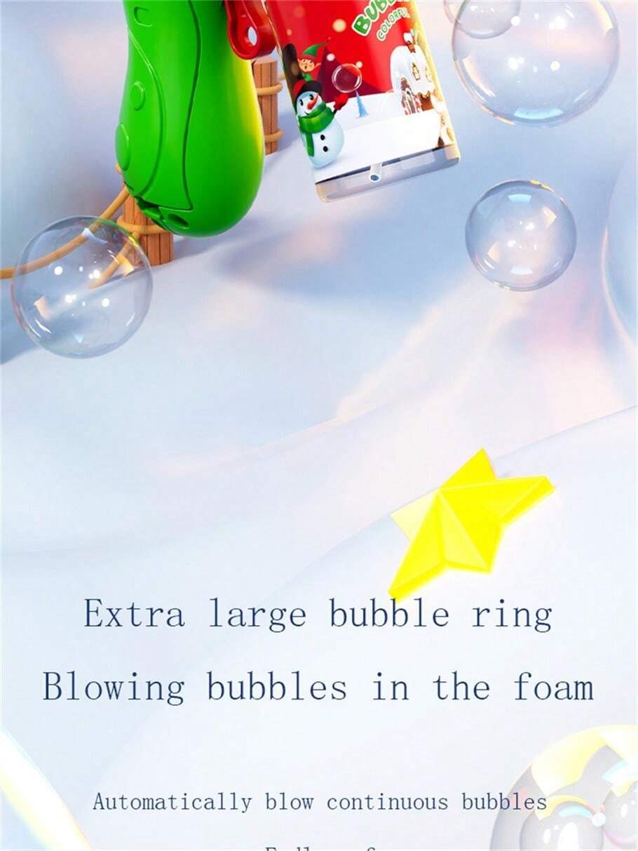 1pc 2024 New Christmas Santa Bubble Machine, Handheld Fully Automatic ...