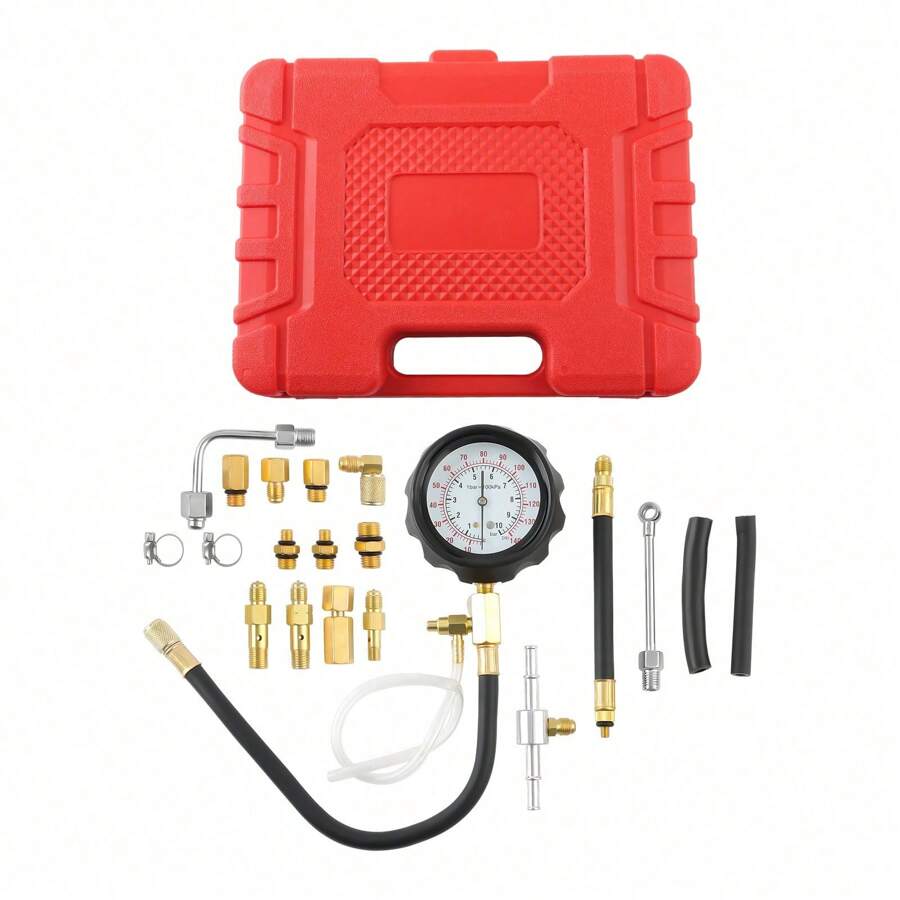MAXPEEDINGRODS Universal Fuel Injection Gauge Pressure Tester Test Set ...
