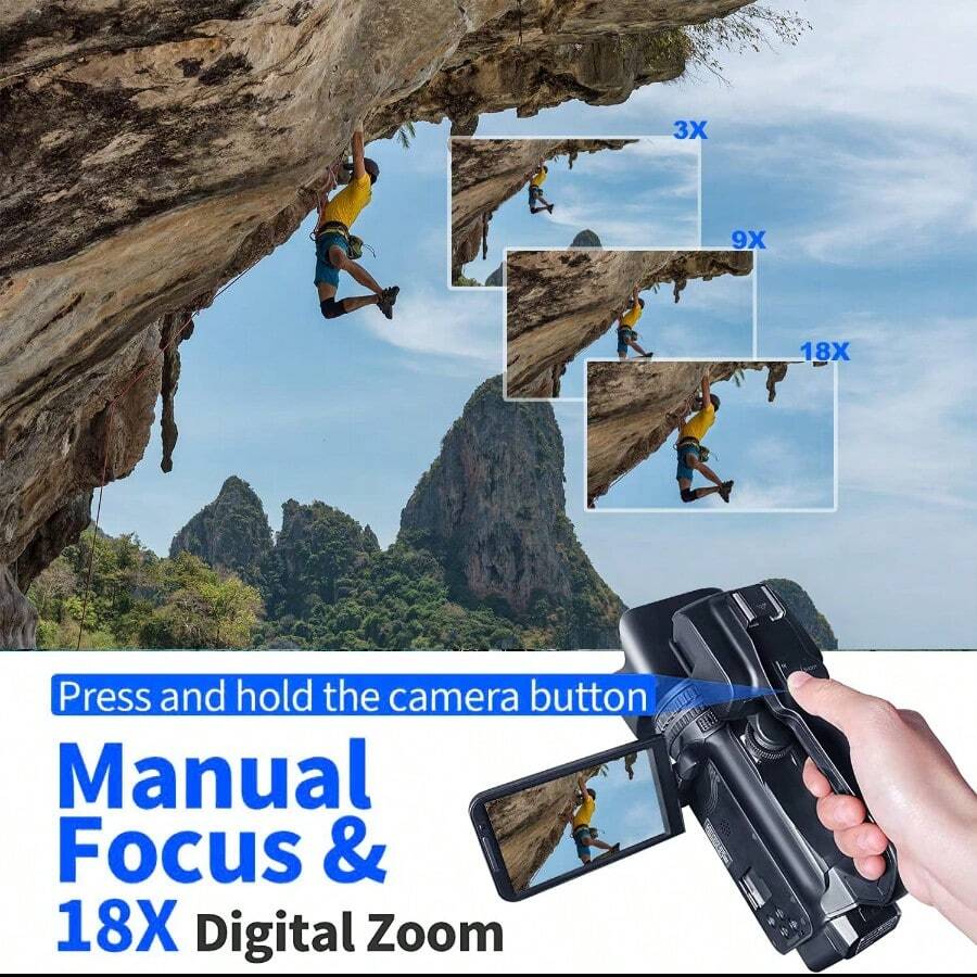 Camera 4K Camera 18x Digital Camera, 270 Degree Rotating Screen, Used ...