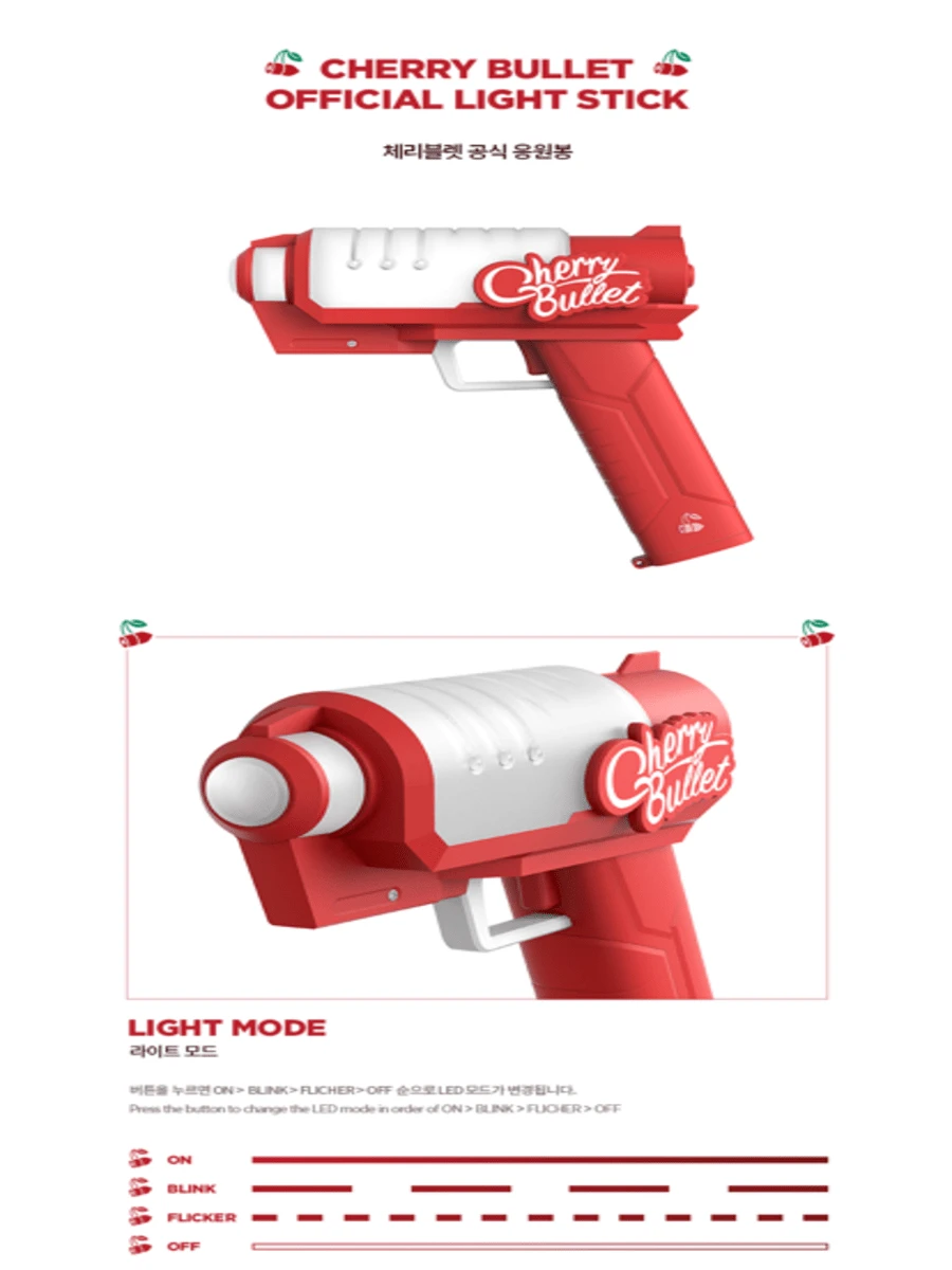 Ktown4u Cherry Bullet - OFFICIAL LIGHT STICK Kgoods | SHEIN Brasil