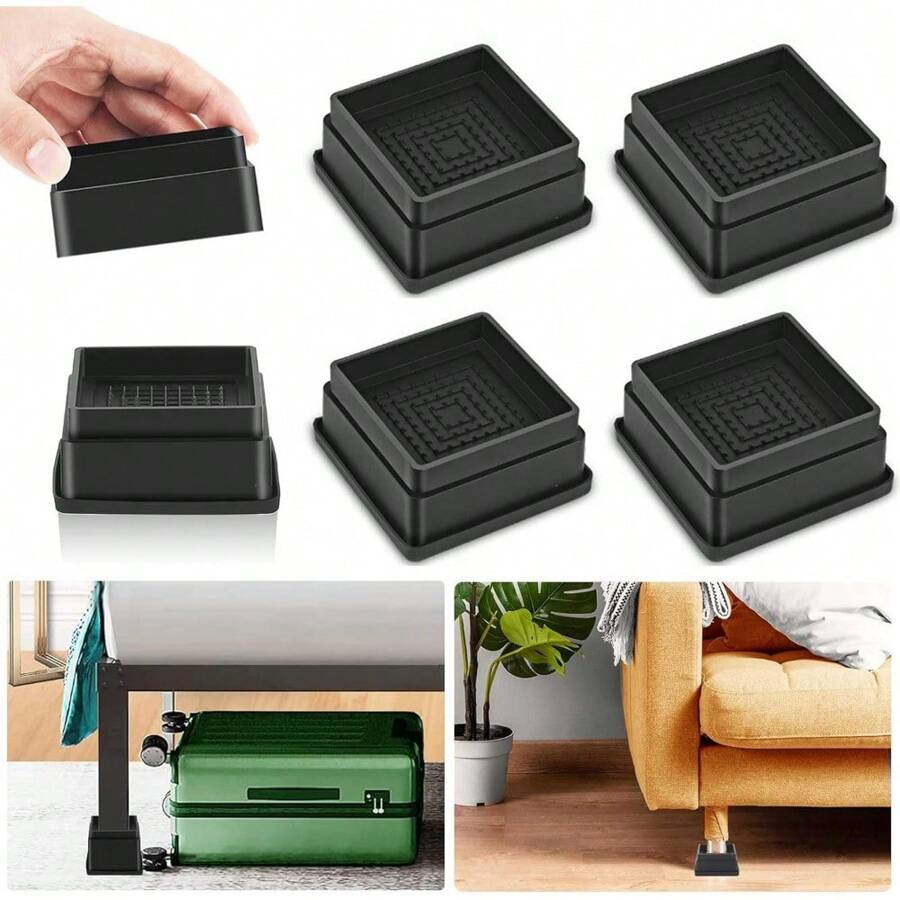 Furniture Risers, Adjustable Bed Risers Heavy Duty For Table Desk Couch ...