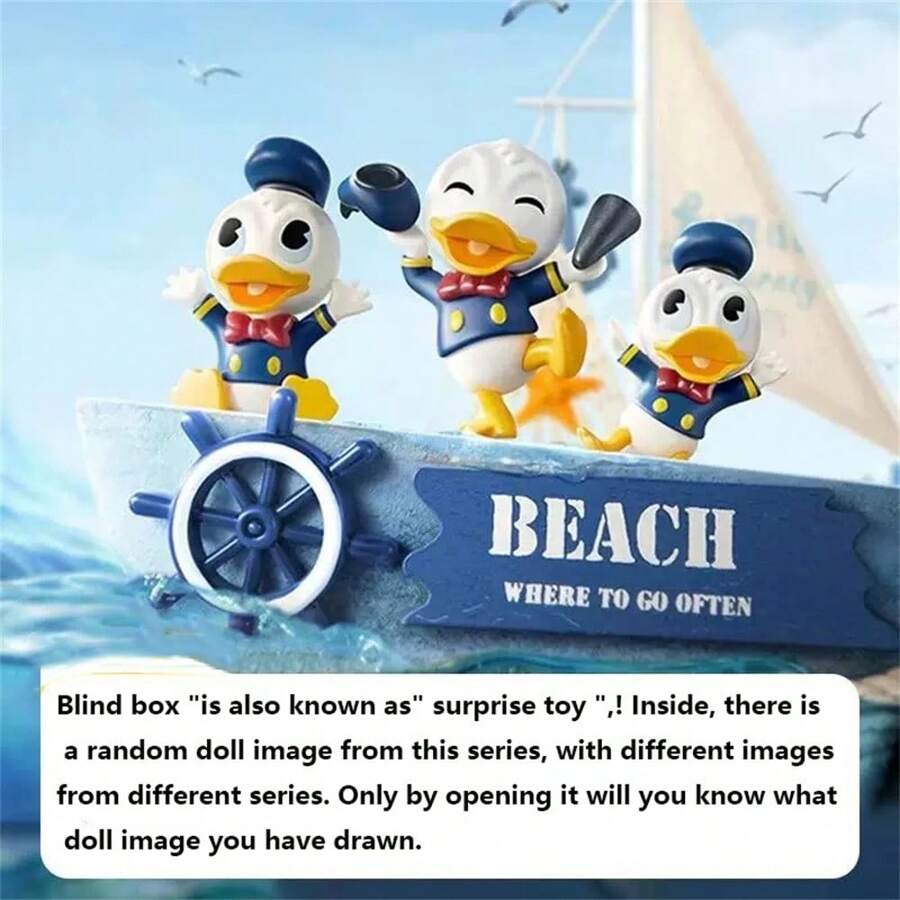 Miniso Disney Donald Duck Blind Box Model Mysterious Box Handmade Doll ...