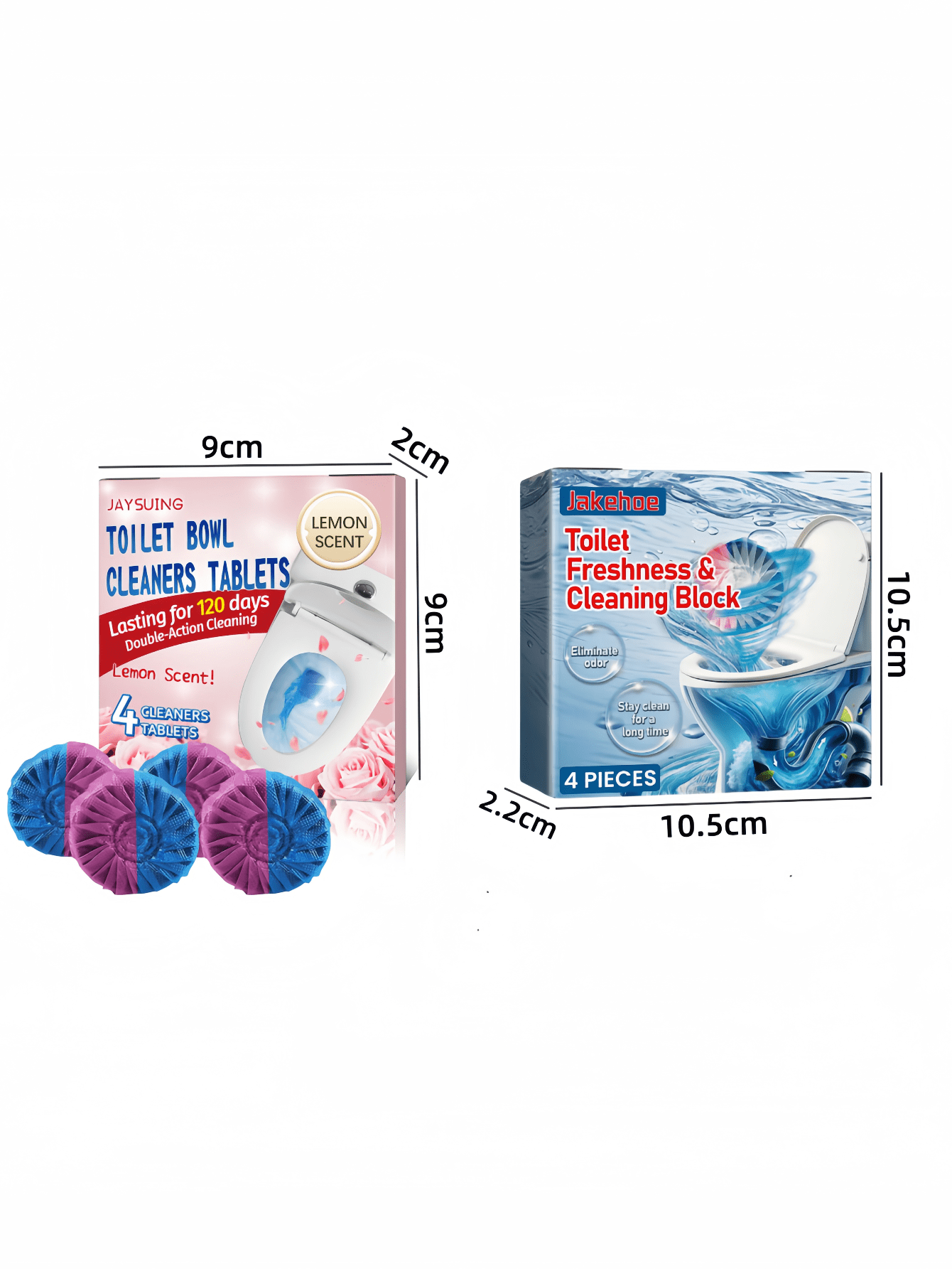 Toilet Cleaner Blocks - Deodorizing & Descaling Toilet Cleaning Blocks For Household Use To ...